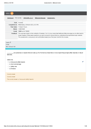 MNO2607 ass.3 44990871 - MNO 2607 3 Safety Management Systems FULL ...