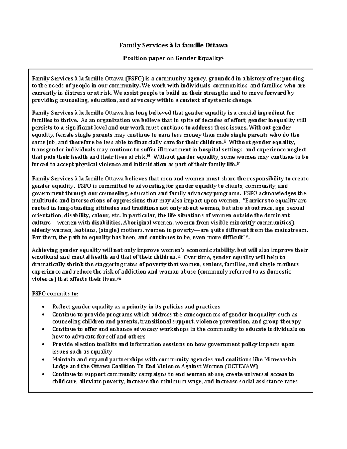 Hhs4u 08 position paper gender - Family Services à la famille Ottawa ...