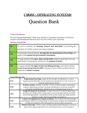 Lecture Notes : Advanced Operating Systems - OPERATING SYSTEMS Lecture ...