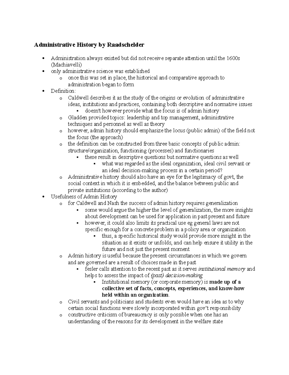 Administrative History Notes - Administrative History by Raadschelder ...