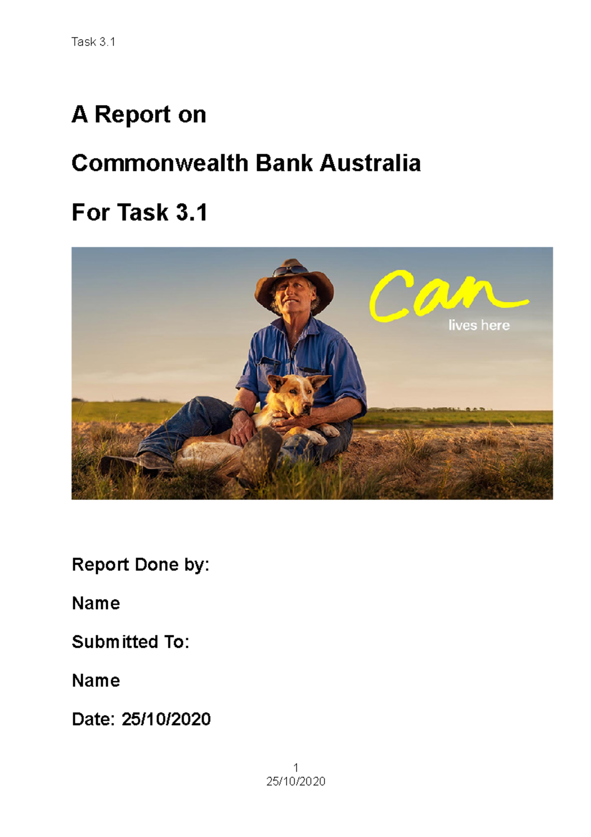 Executive summary - A Report on Commonwealth Bank Australia For Task 3 ...