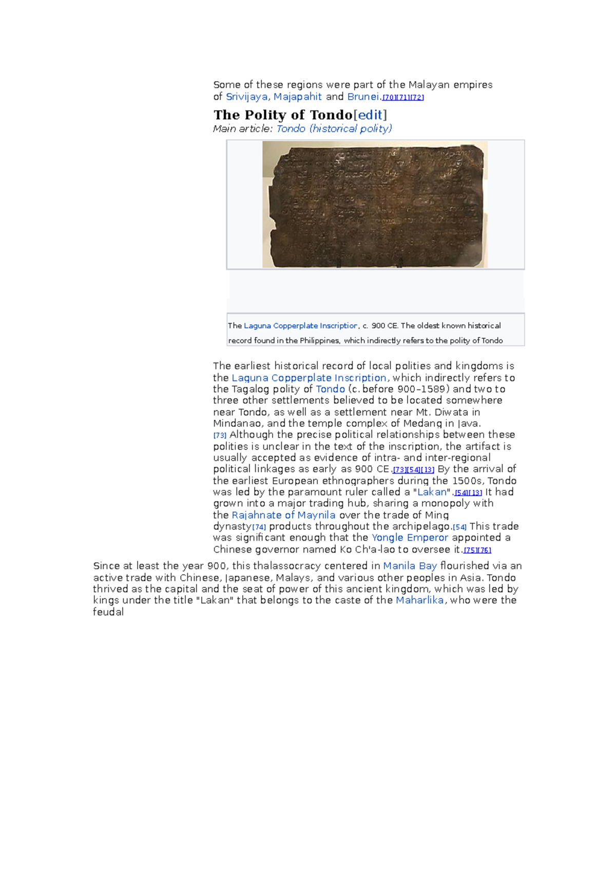 Some of these regions were part of the Malayan emp - [70] [71] [72] The ...