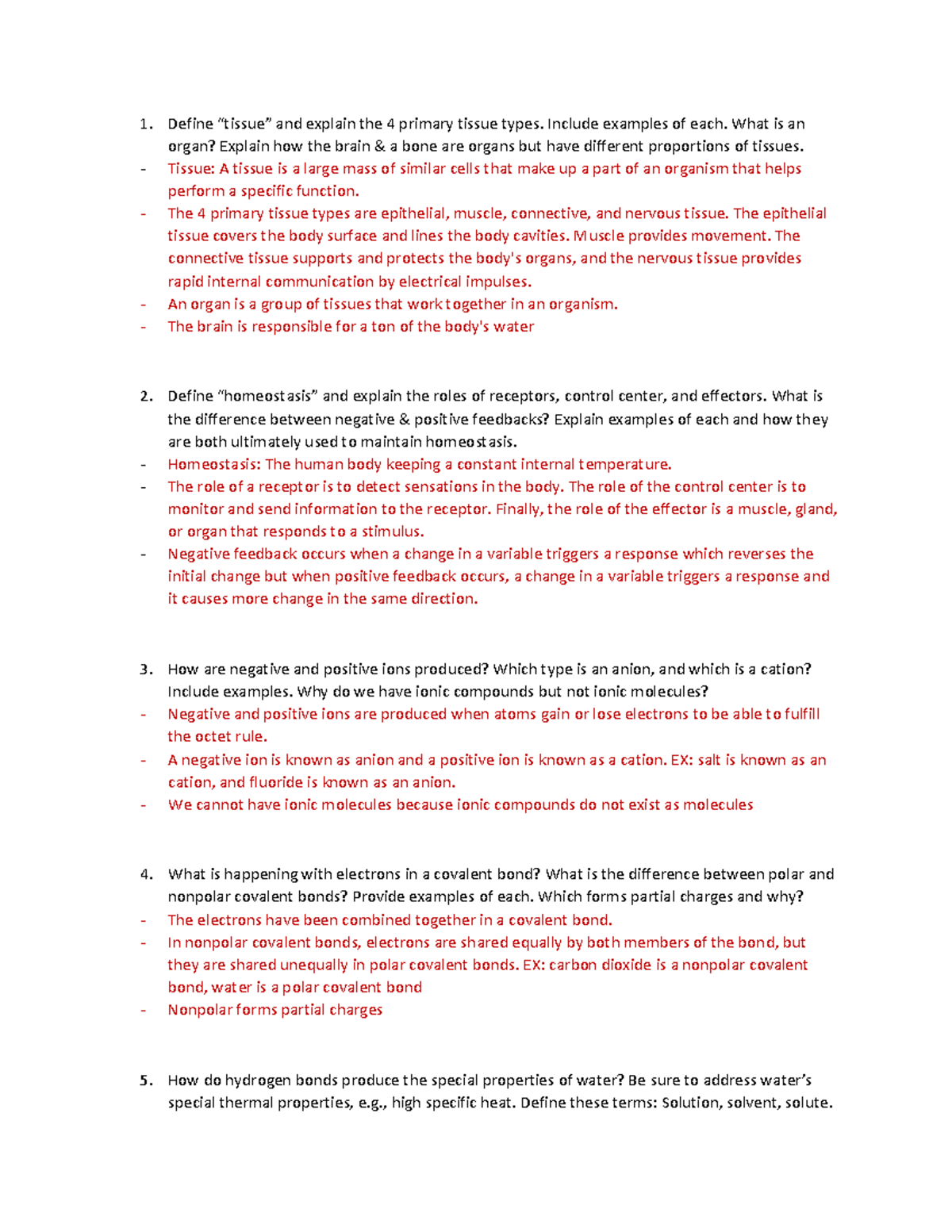 Anatomy reflection 1 - This is an assignment that is used in a Dr ...