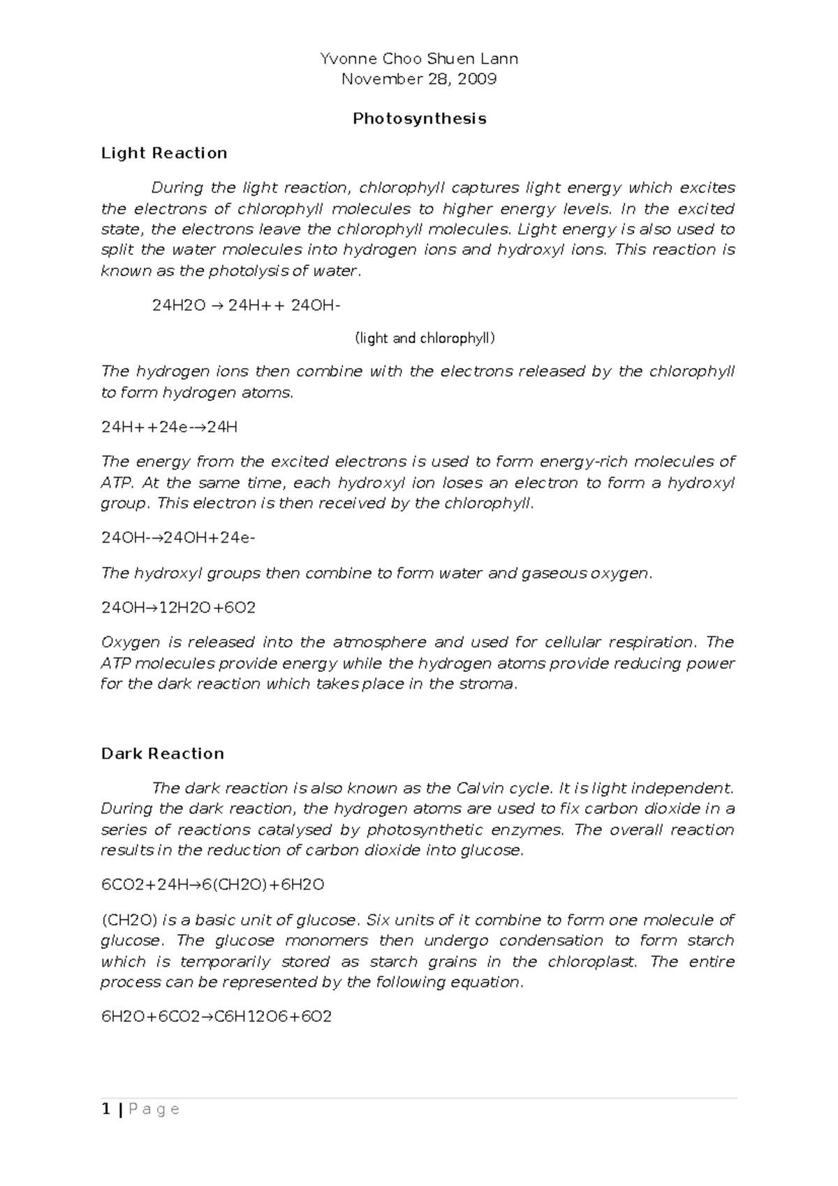 Biology tutorial for study improve yourself - November 28, 2009 ...