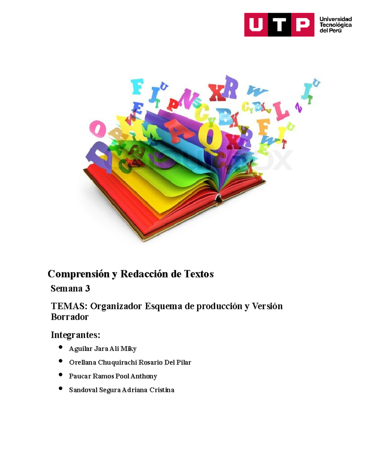 Semana 03 - Comprension y Redaccion de textos - Comprensión y Redacción ...