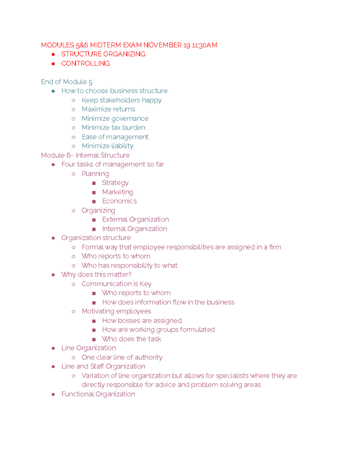 AGEC 330 - Lecture Notes Fall 2022 - MODULES 5&6 MIDTERM EXAM NOVEMBER ...