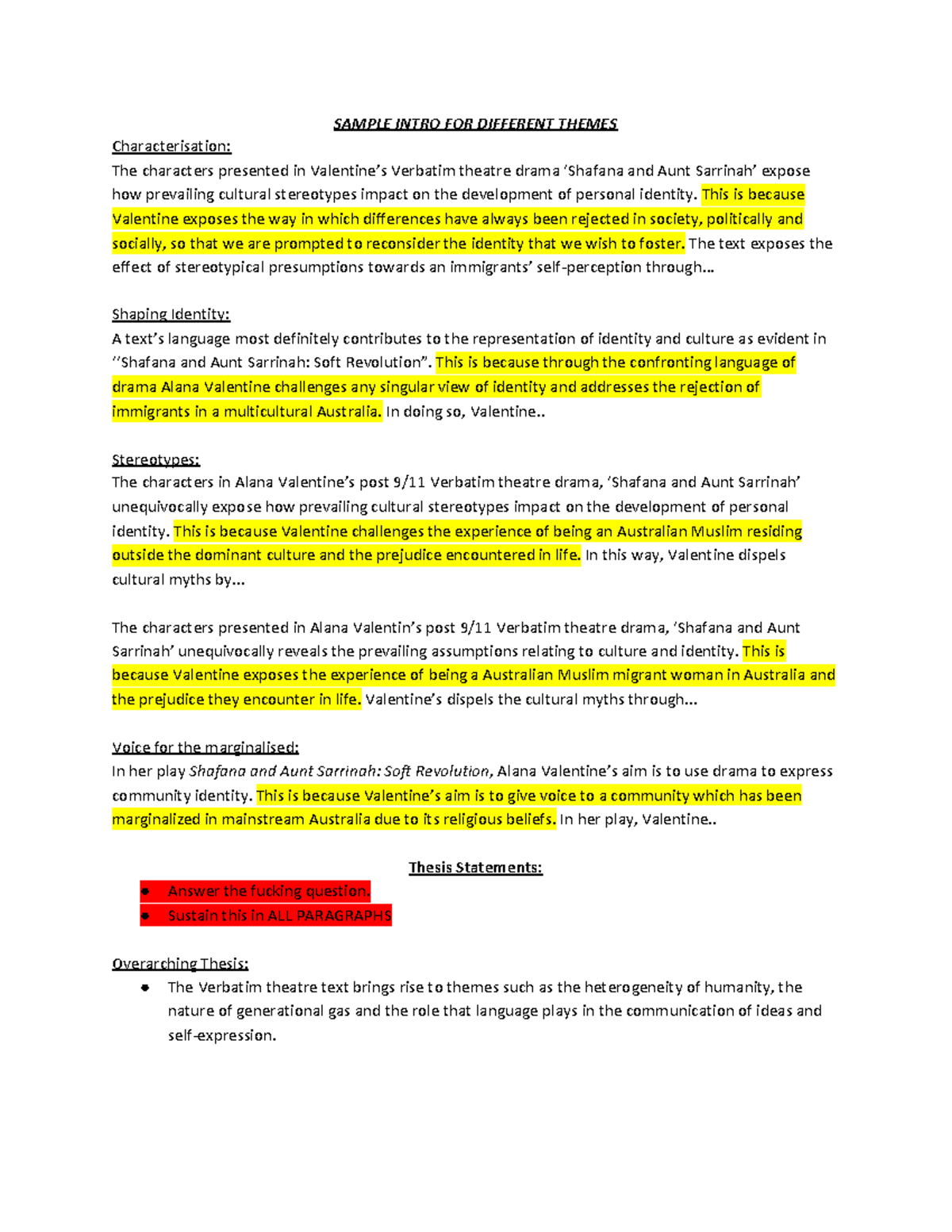 Aunt Shafana and Sarrinah Breakdown - SAMPLE INTRO FOR DIFFERENT THEMES ...