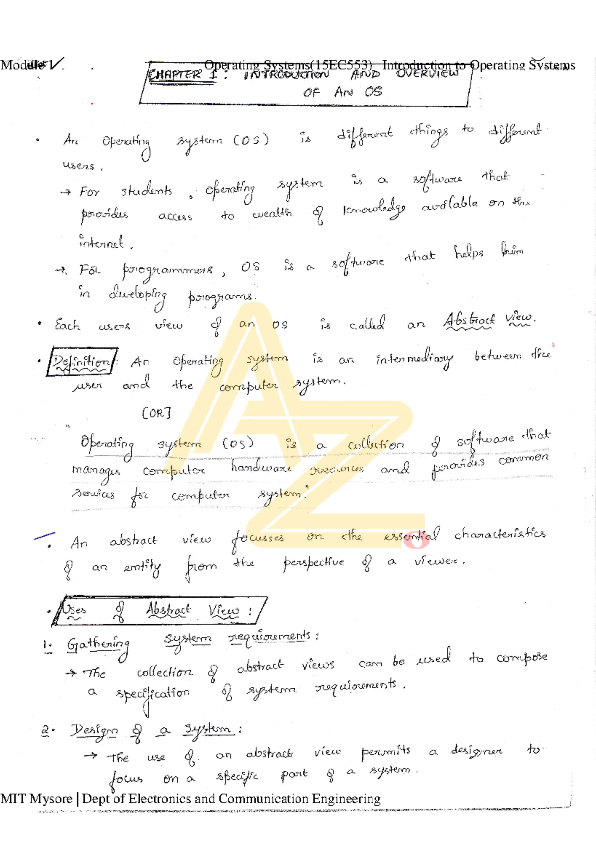 OS Mod1@Az Documents - good notes for module 1 - ,%r, / Del:"fk /'\uL t ...