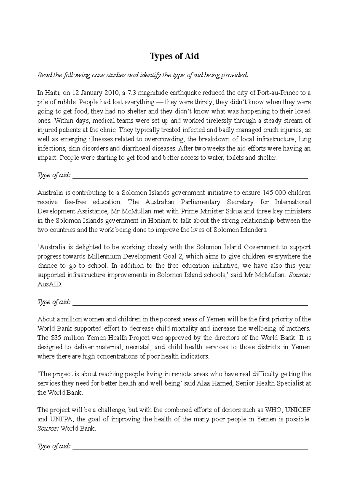 Types Of Aid Definition at Phillip Dorsey blog