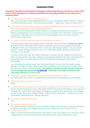 Assignment 3: Teacher Toolkit - Productivity and Professional Learning ...