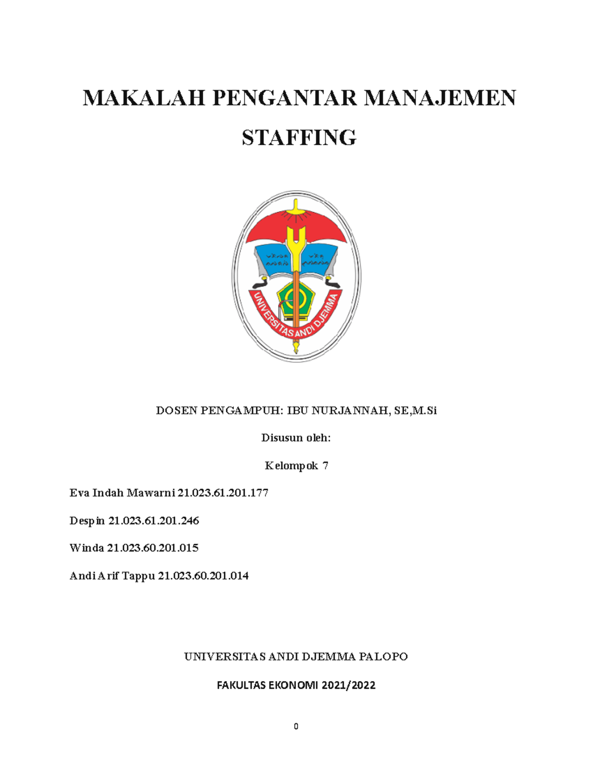 Makalah kelompok 7-WPS Office - MAKALAH PENGANTAR MANAJEMEN STAFFING ...