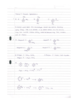 Chm271 tuto 5 - Applied Science - Studocu