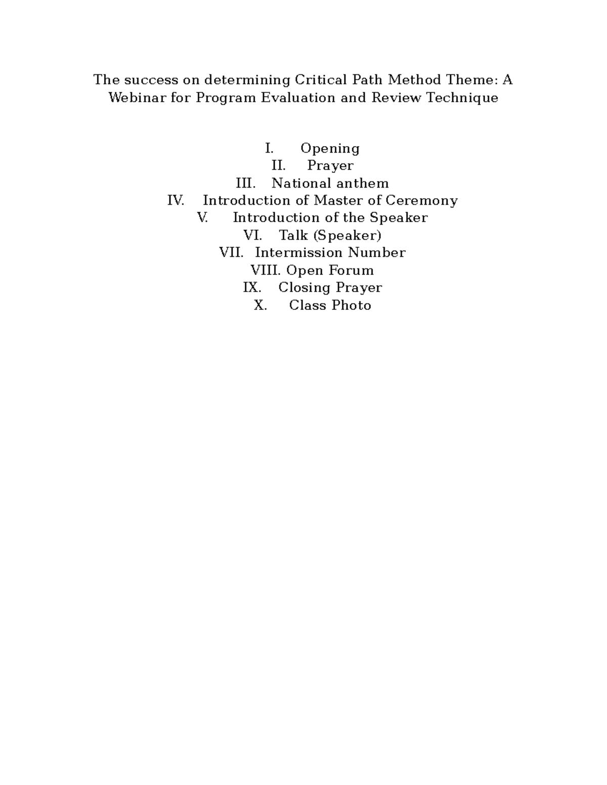 The success on-determining-Critical-Path-Method-Theme - The success on ...