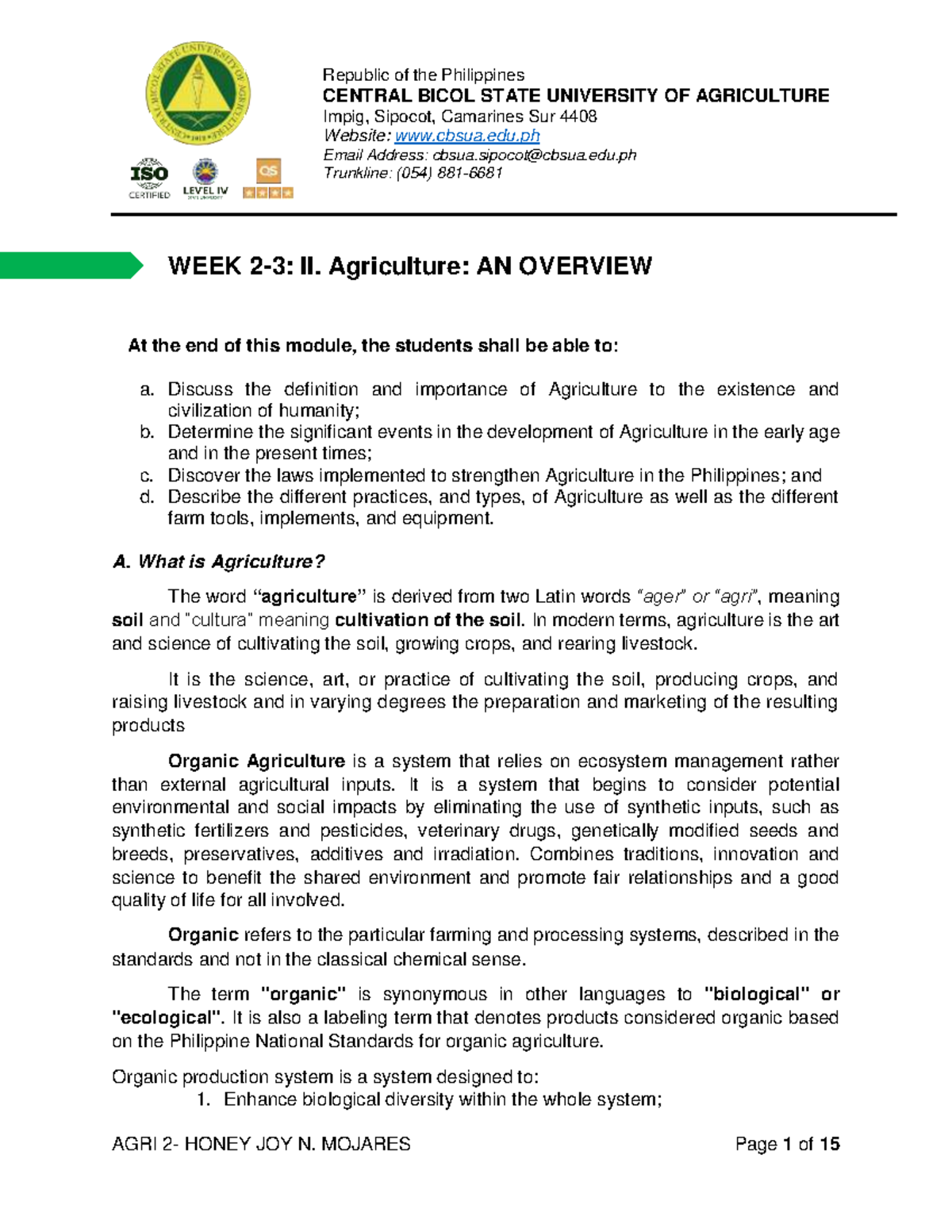 Agriculture- AN Overview 989e19481 fd5f53aa436872 b1acbdde 0 - WEEK 2-3 ...