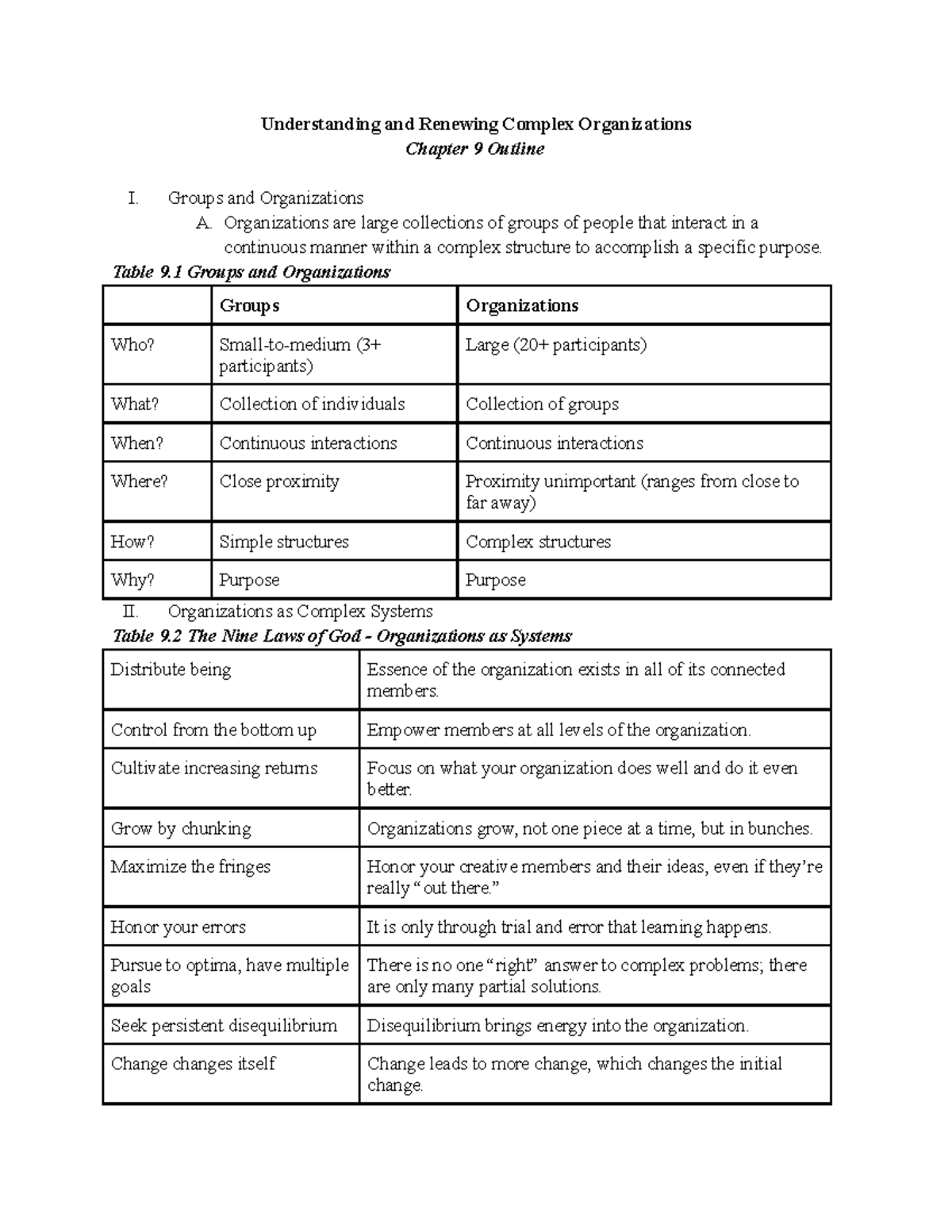 COUN 350 Chapter 9 Outline - Understanding and Renewing Complex ...