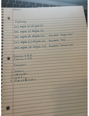 Phonetics Module Notes- Test 1 - SHS 201 - Studocu