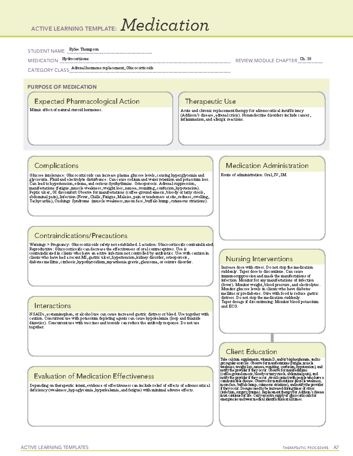 Hydrocortisone - Drug cards - ACTIVE LEARNING TEMPLATES THERAPEUTIC ...