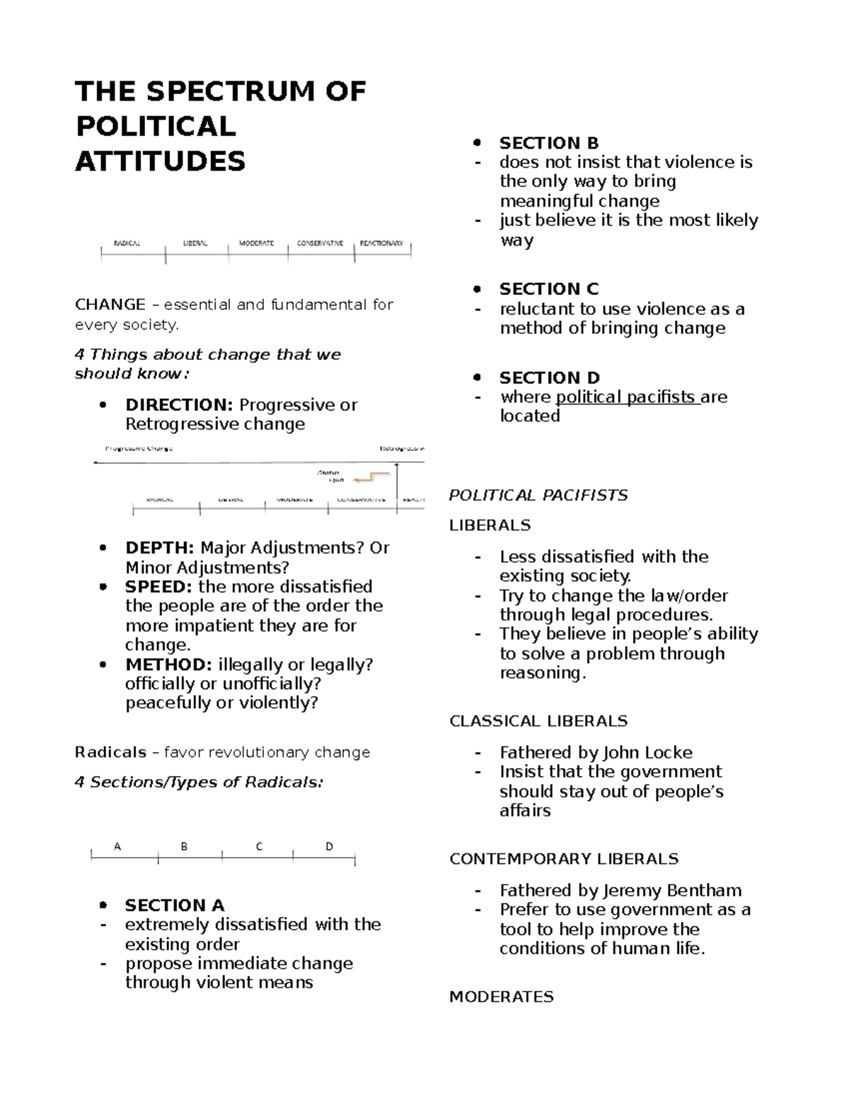 THE Spectrum OF Political Attitudes - THE SPECTRUM OF POLITICAL ...