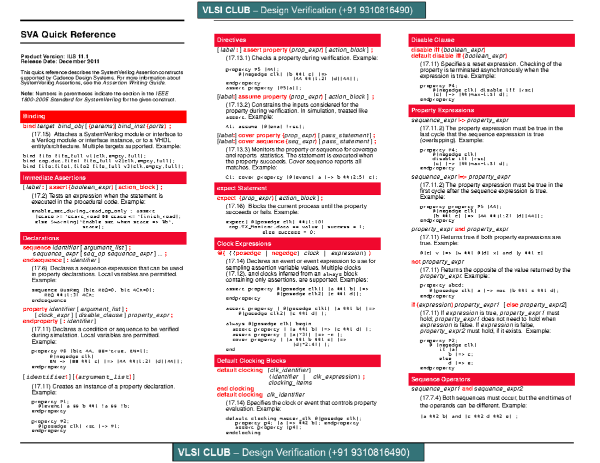 1672298020860 - Thanks - SVA Quick Reference Product Version: IUS 11 ...