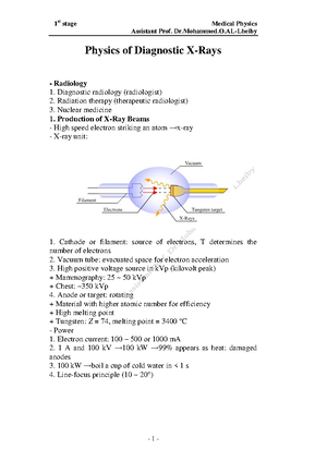 Physics of Nuclear Medicine (Radioisotopes in Medicine) - Assistant Prof. Dr.Mohammed.O-Lheiby ...