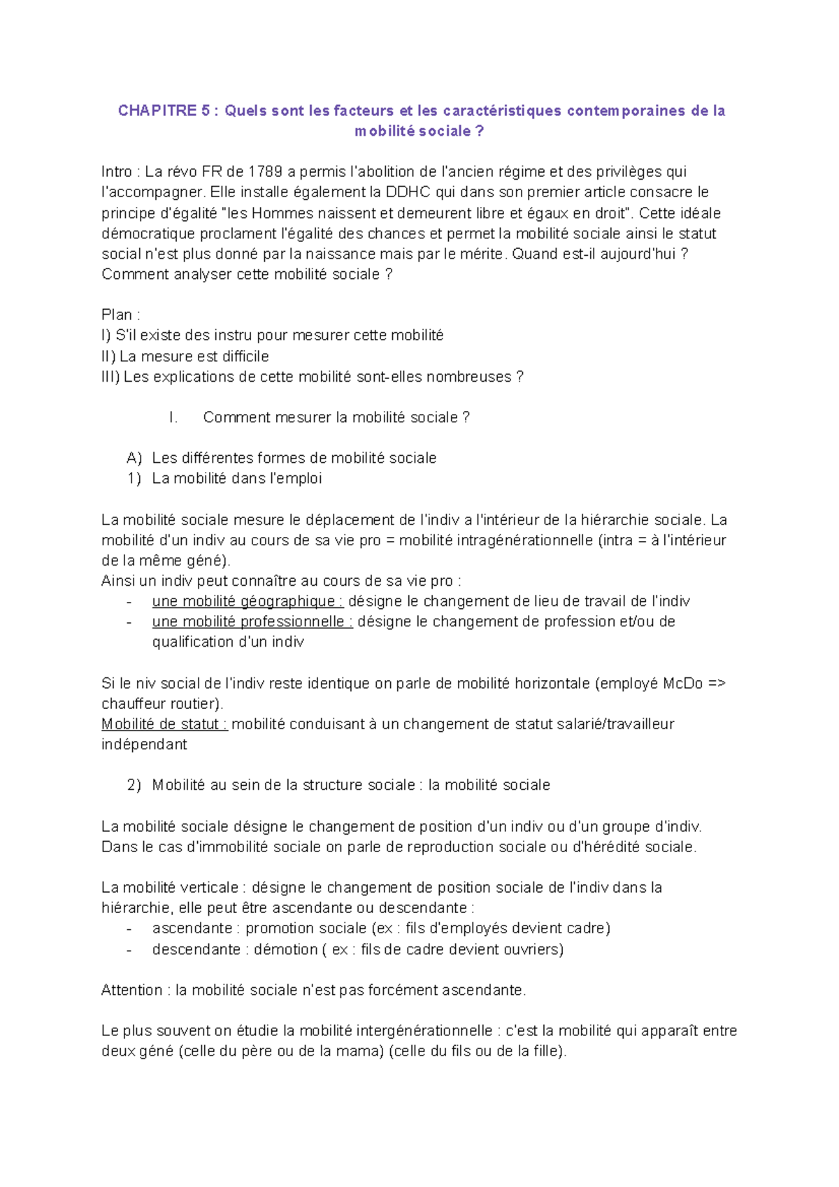 CHAP 5 SES - ooiip - CHAPITRE 5 : Quels sont les facteurs et les ...