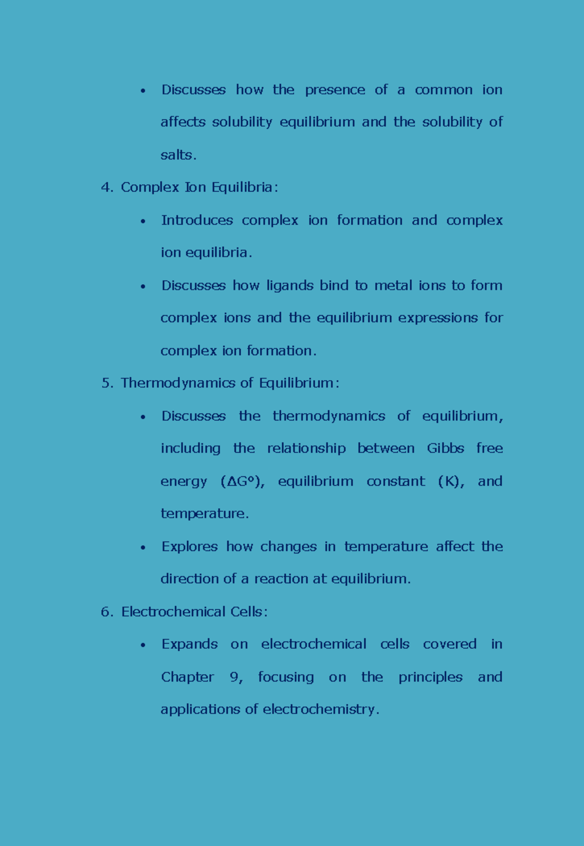 AP Chemistry-38 - AP Chemistry-38 - Discusses how the presence of a ...