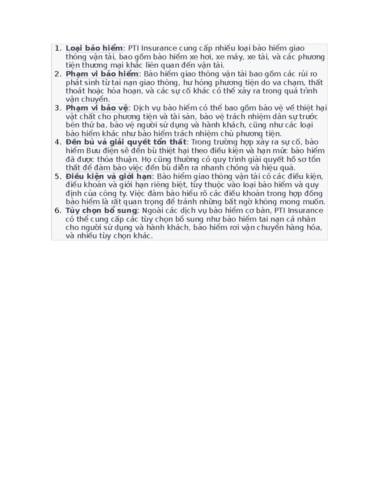 Loại bảo hiểm - dsdsd - Sea Transport Economics - Studocu