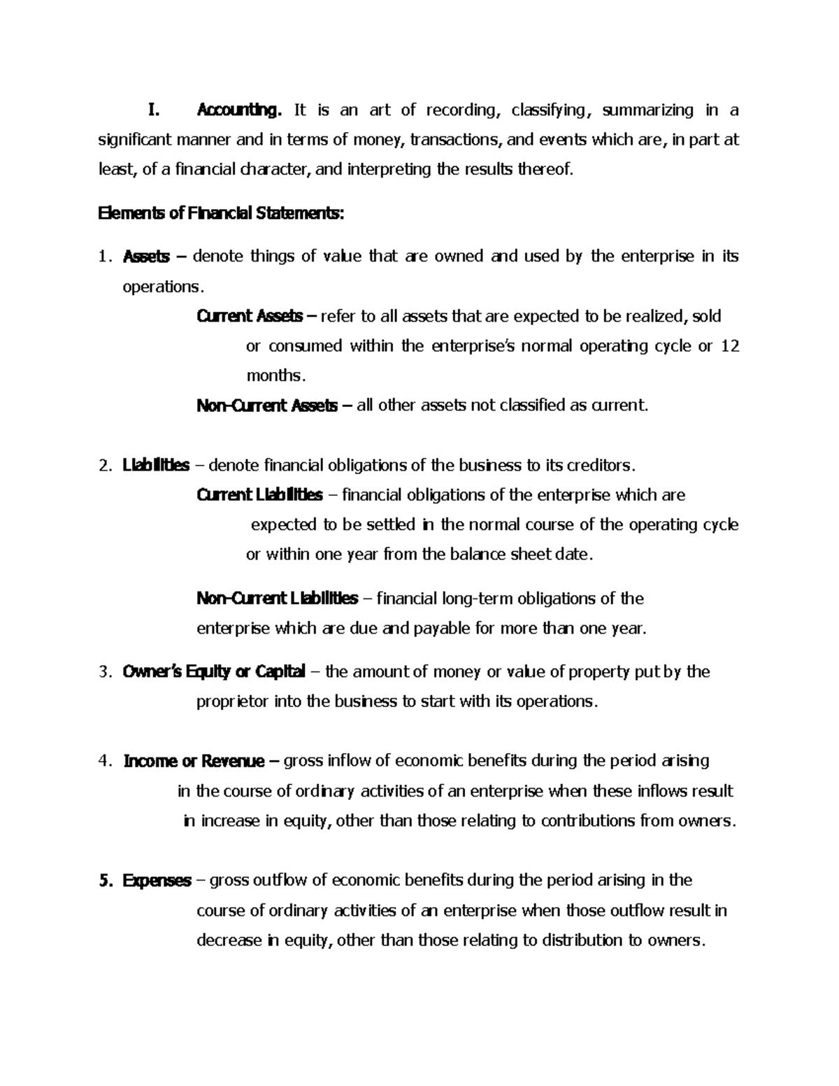 Account Titles, T-account - I. Accounting. It is an art of recording ...