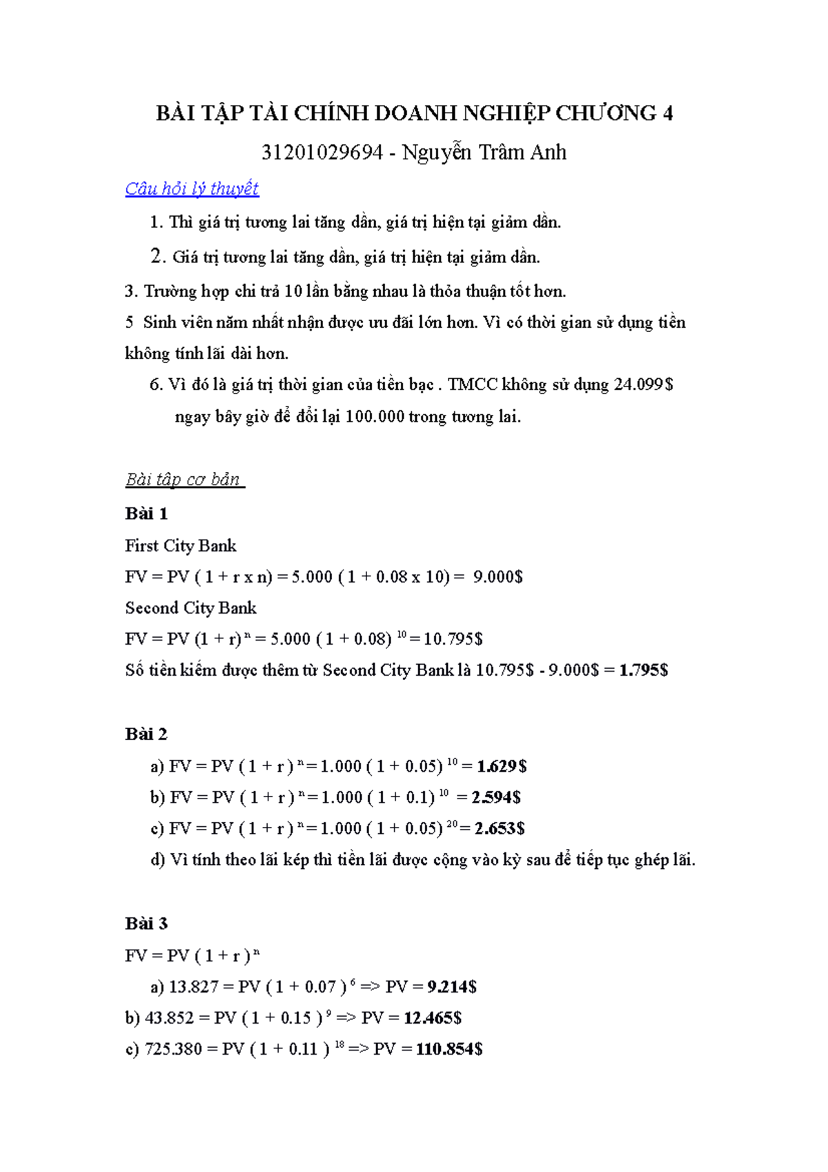 BT TCDN C4 - gfgfdgfd - Tcdn Ueh - Đại học kinh tế TPHCM - Studocu