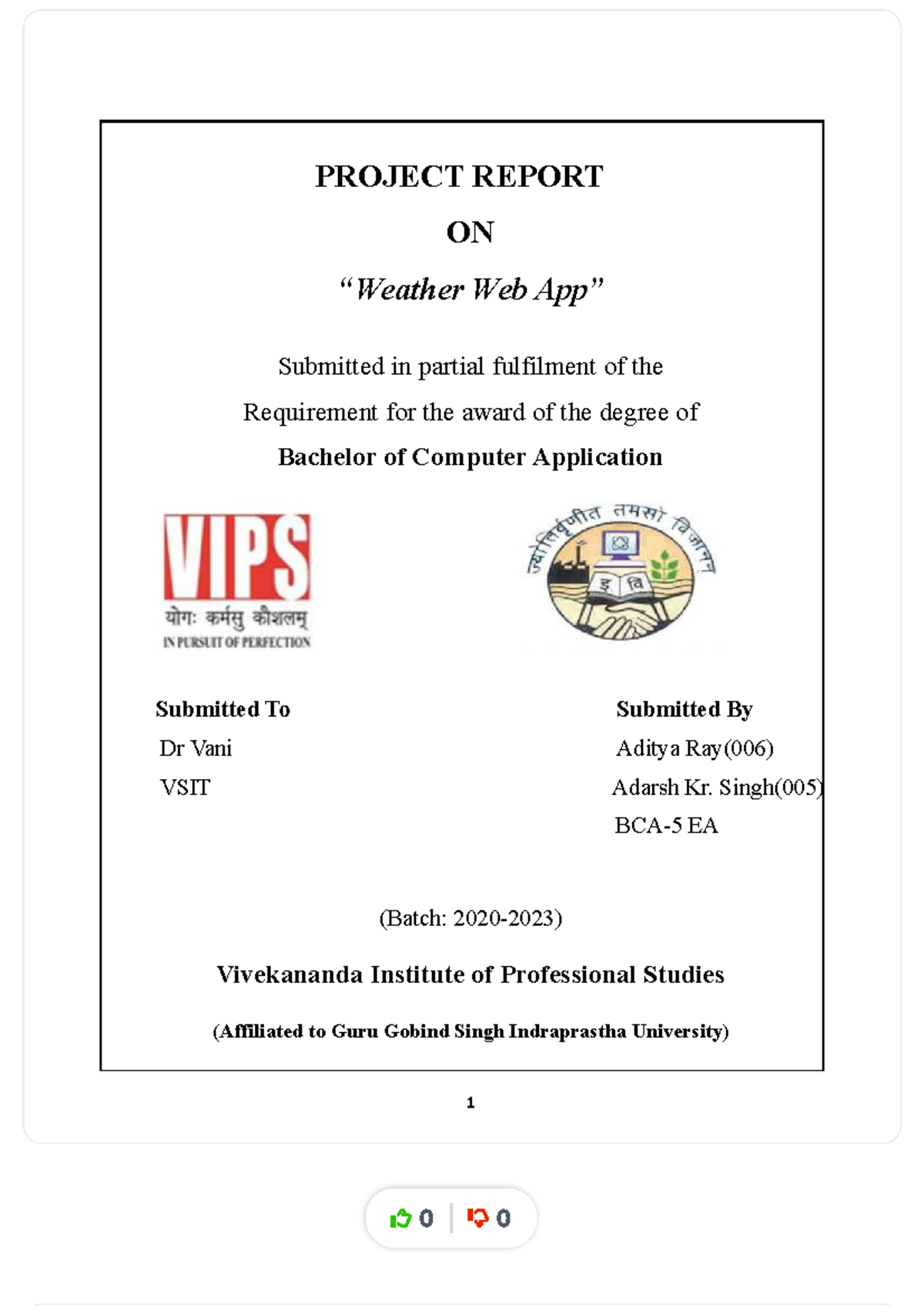 Minor-project-report compress - PROJECT REPORT ON “Weather Web App ...