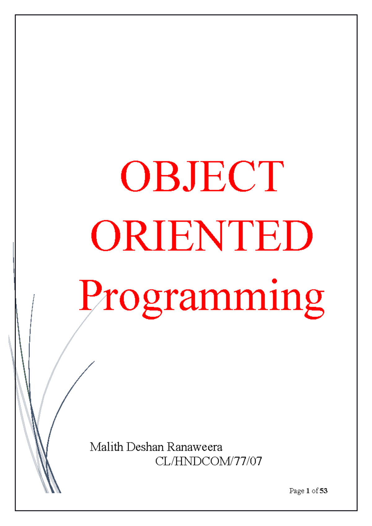 Newest emobile stock management - Malith Deshan Ranaweera CL/HNDCOM/77/ OBJECT ORIENTED ...