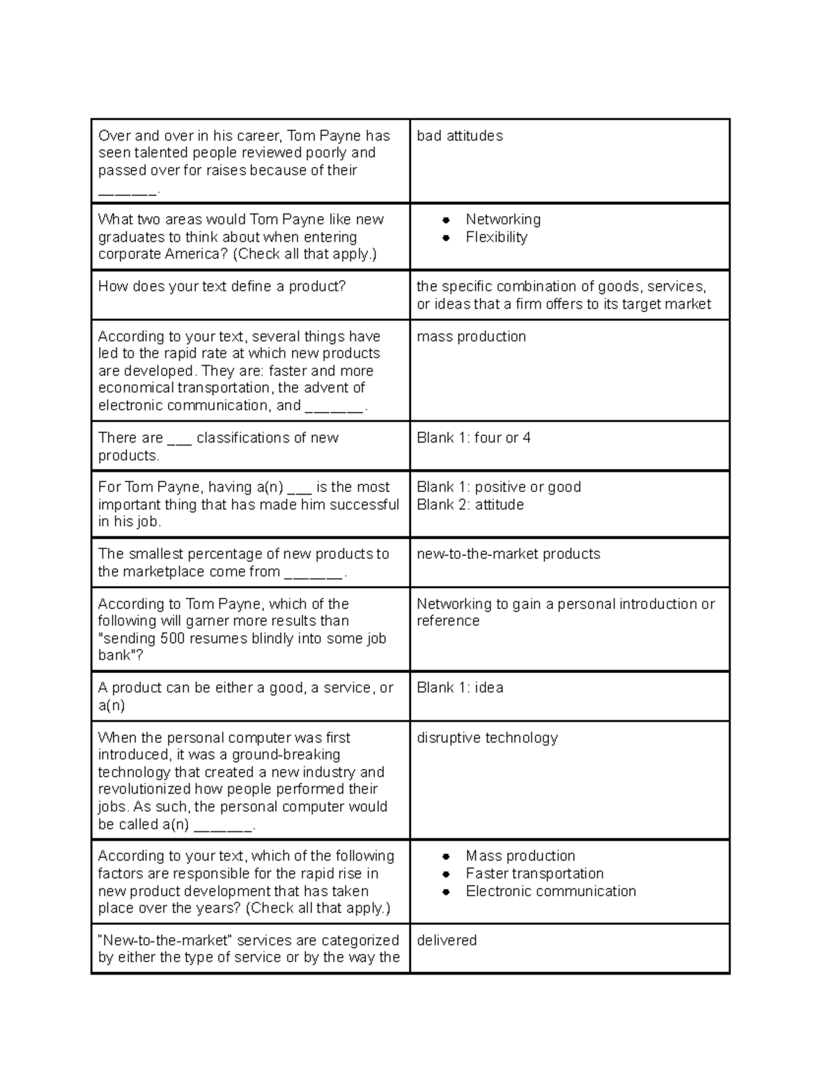Learn Smart 6 - Homework - Over and over in his career, Tom Payne has ...