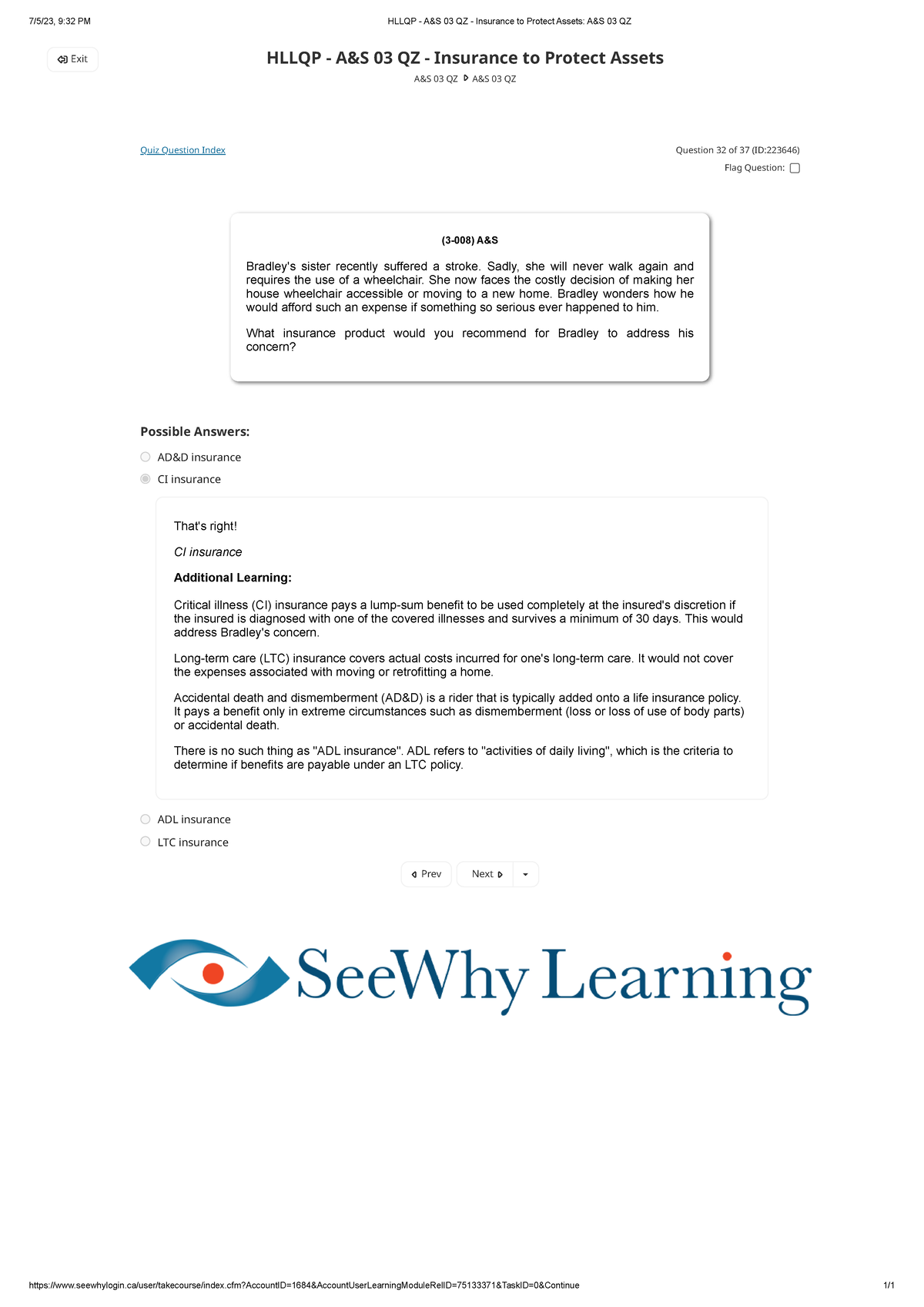 33 - INC201 - 7/5/23, 9:32 PM HLLQP - A&S 03 QZ - Insurance to Protect ...