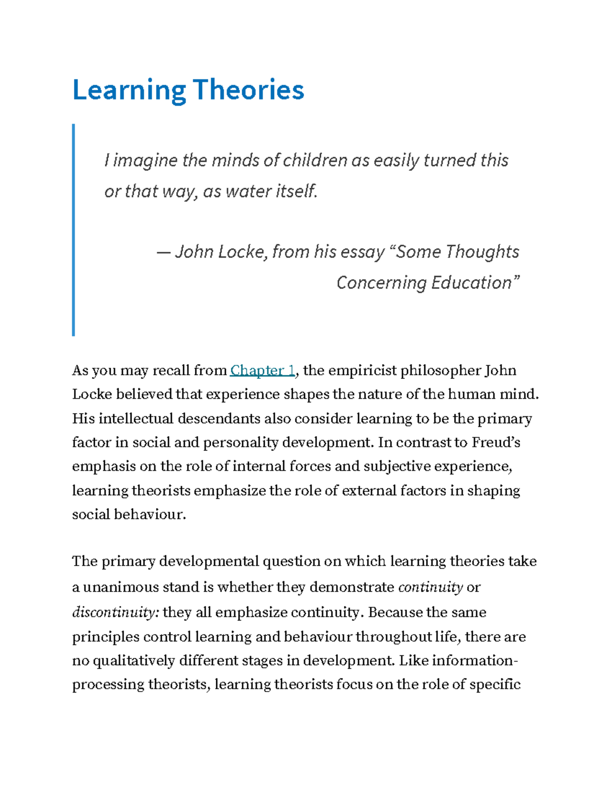 Theories part2 chapter - Learning Theories I imagine the minds of ...