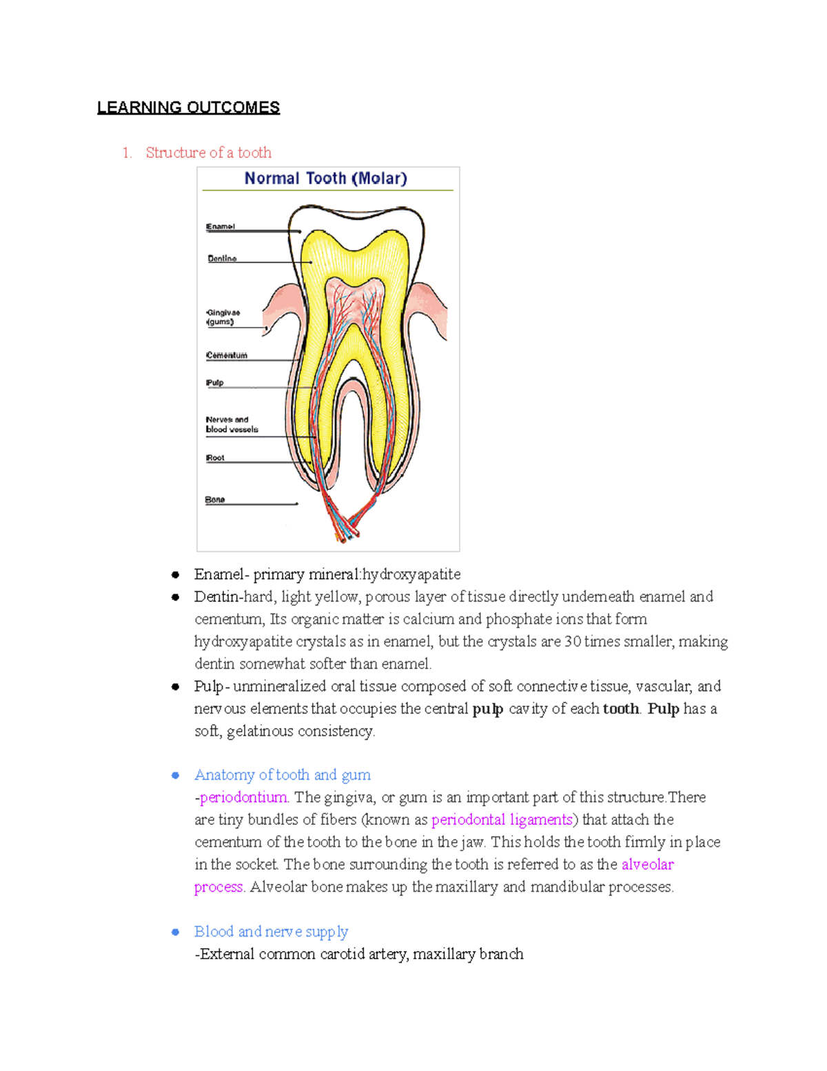 PBL 3-1 - problem based learning - LEARNING OUTCOMES Structure of a ...