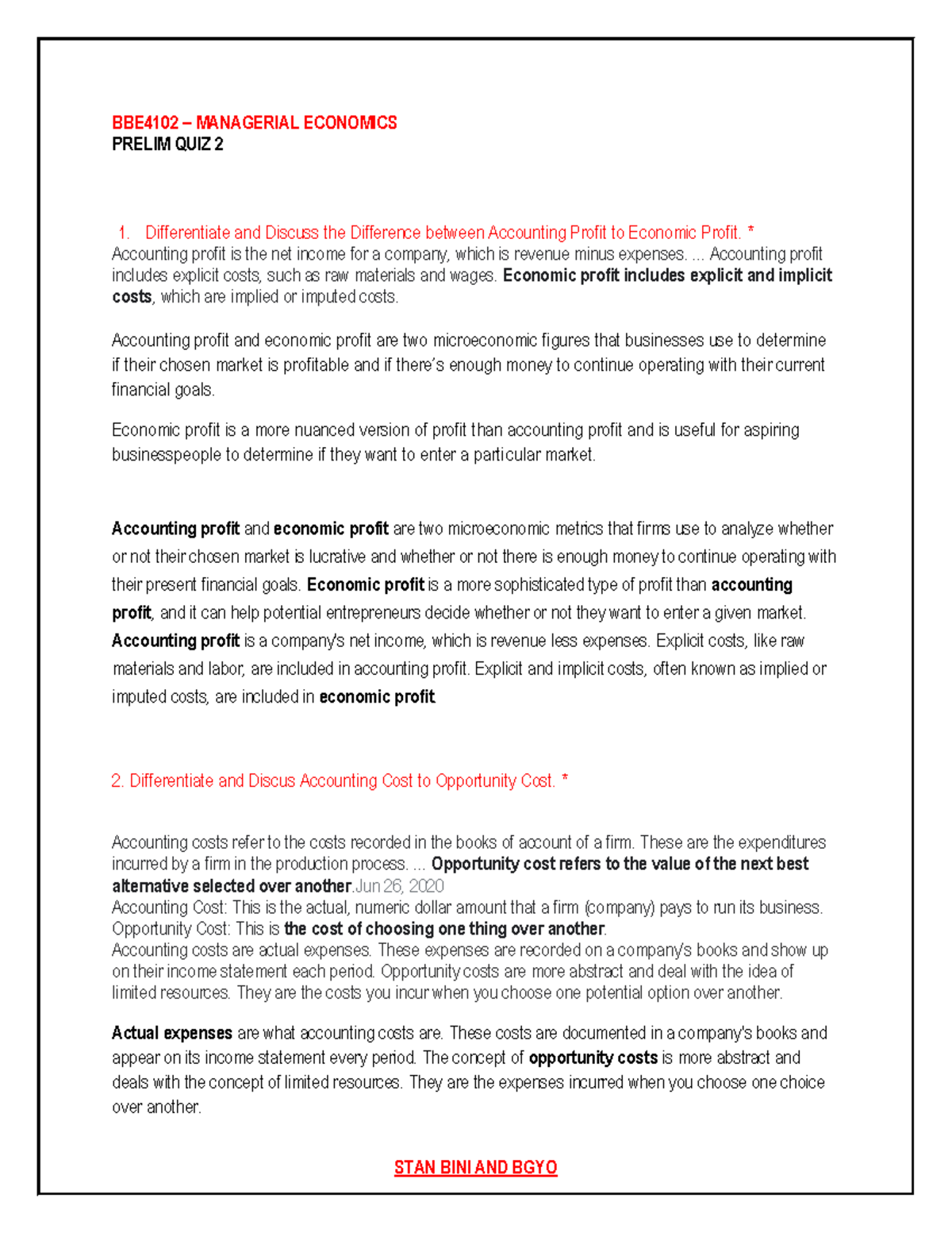 BBE4102-PQ2 - UNIVERSITY OF THE EAST. BACHELOR OF SCIENCE IN ...