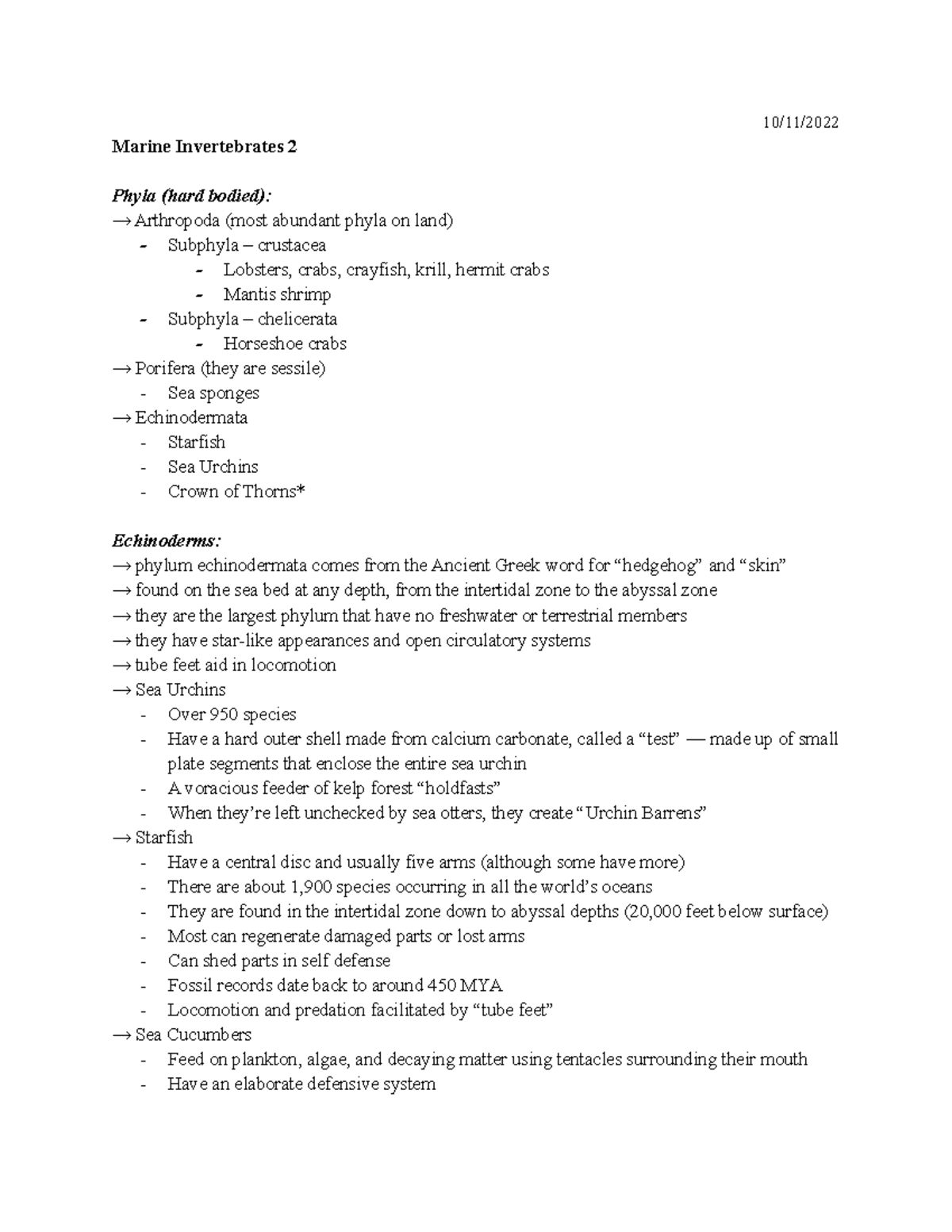Lecture 13 Marine Invertebrates 2 hard bodied 10 11 Marine lecture-13-marine-invertebrates-2-hard-bodied-10-11-marine