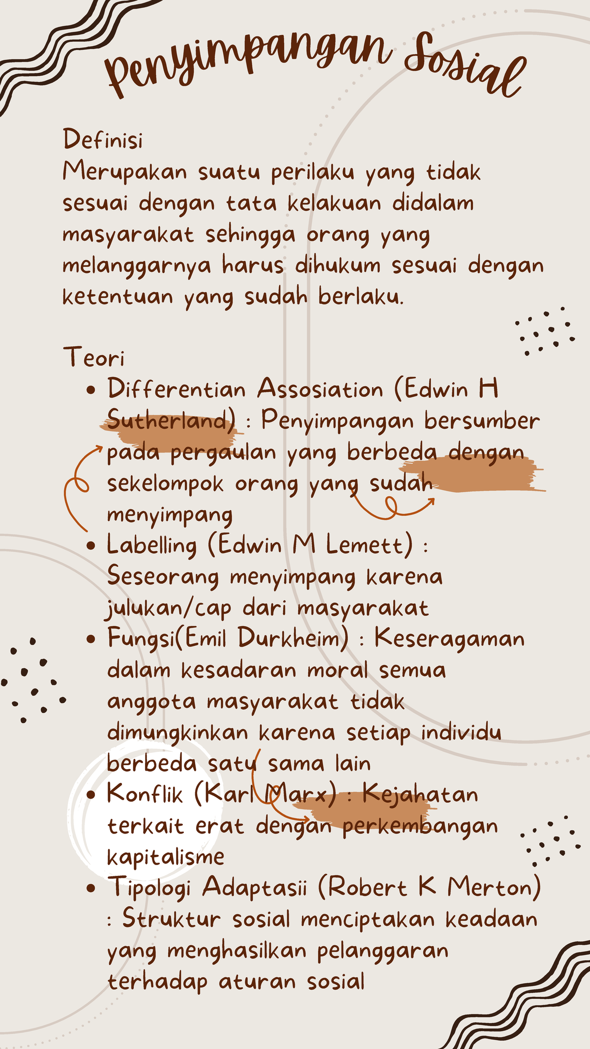 Definisi dan teori penyimpangan sosial - Differentian Assosiation ...