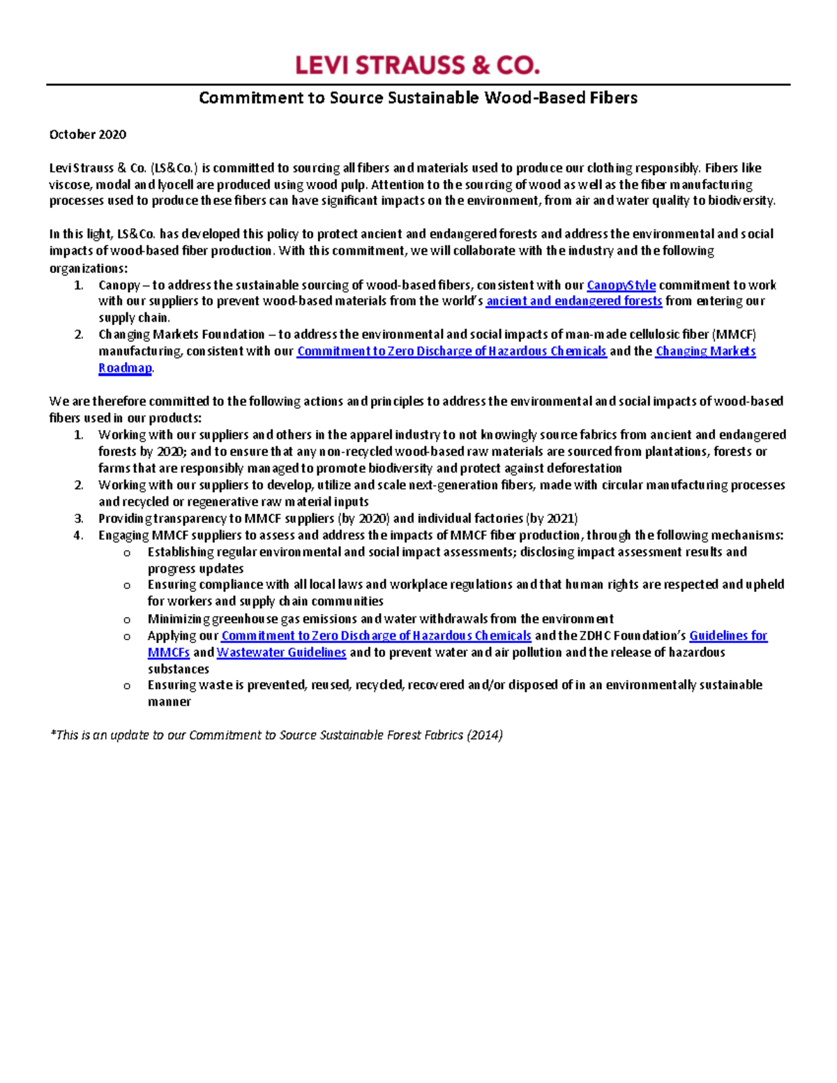 102020 Wood Based Fiber Policy - Commitment to Source Sustainable Wood ...