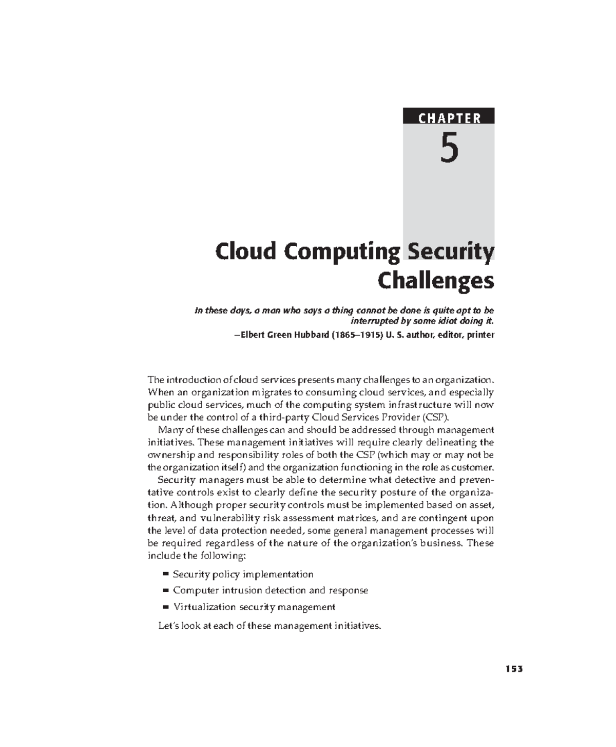UNIT IV part II text book Material - 153 C H A P T E R 5 Cloud Computing Security Challenges In ...
