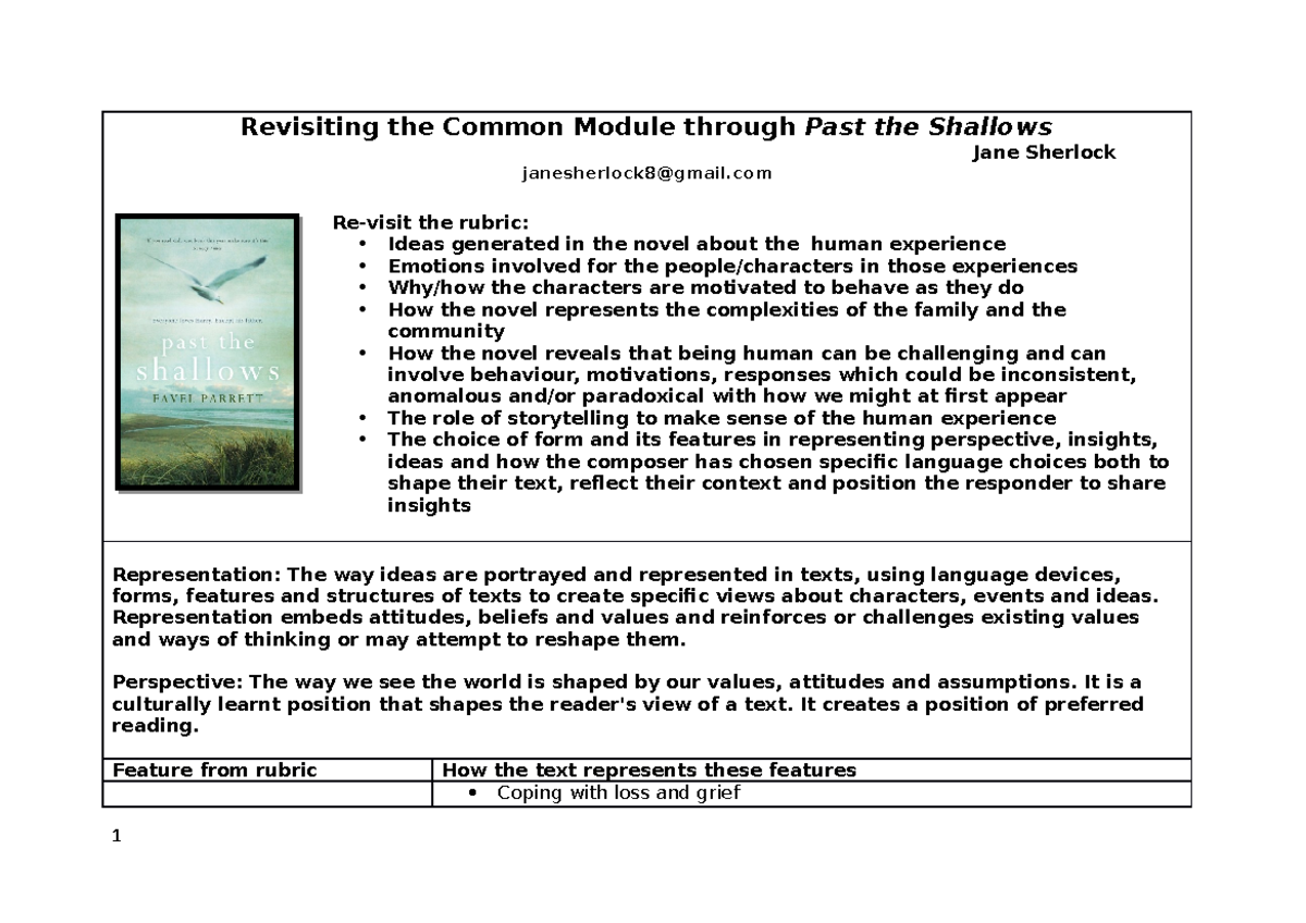 2.4 Past the Shallows notes - Revisiting the Common Module through Past ...