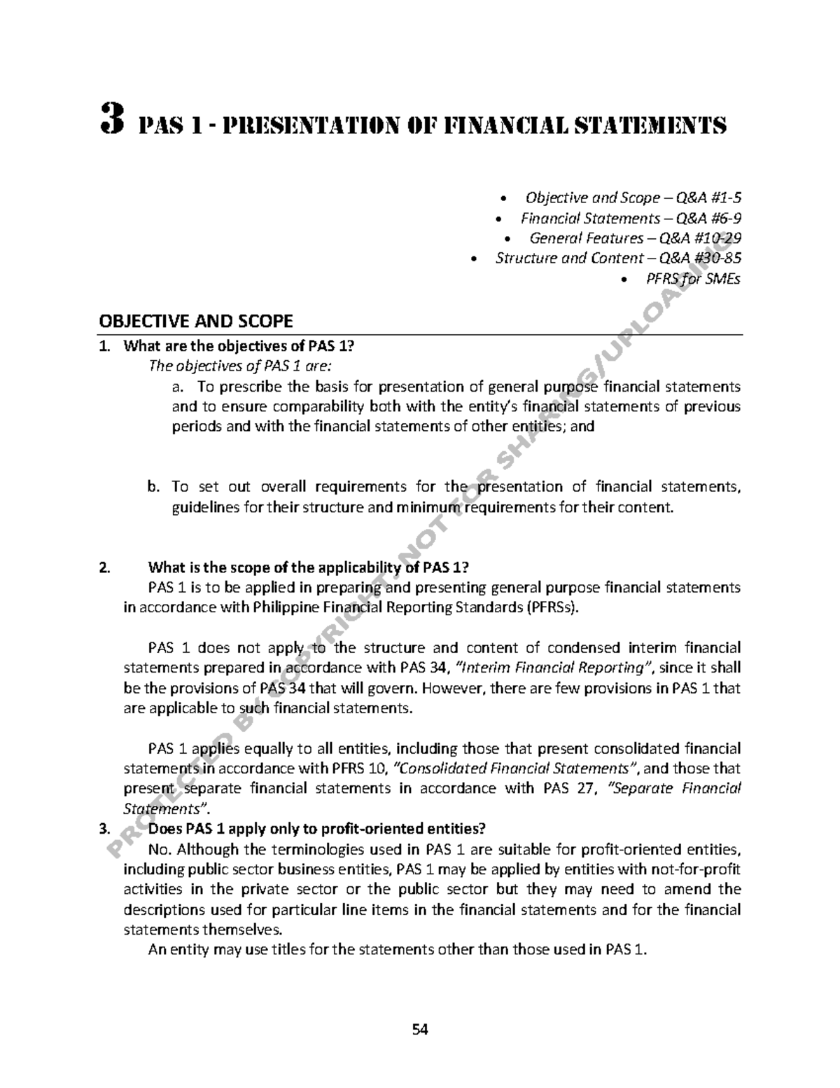 Chapter 3 Learning Material - 3 PAS 1 - PRESENTATION OF FINANCIAL ...