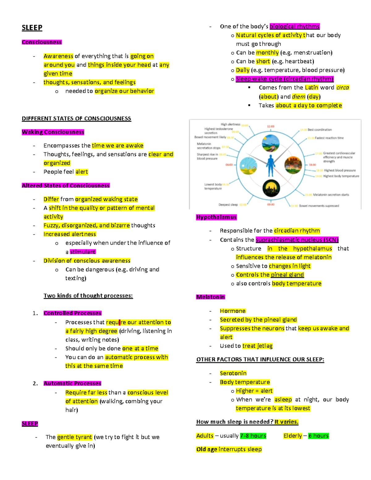 Sleep and Dreams - SLEEP Consciousness Awareness of everything that is ...