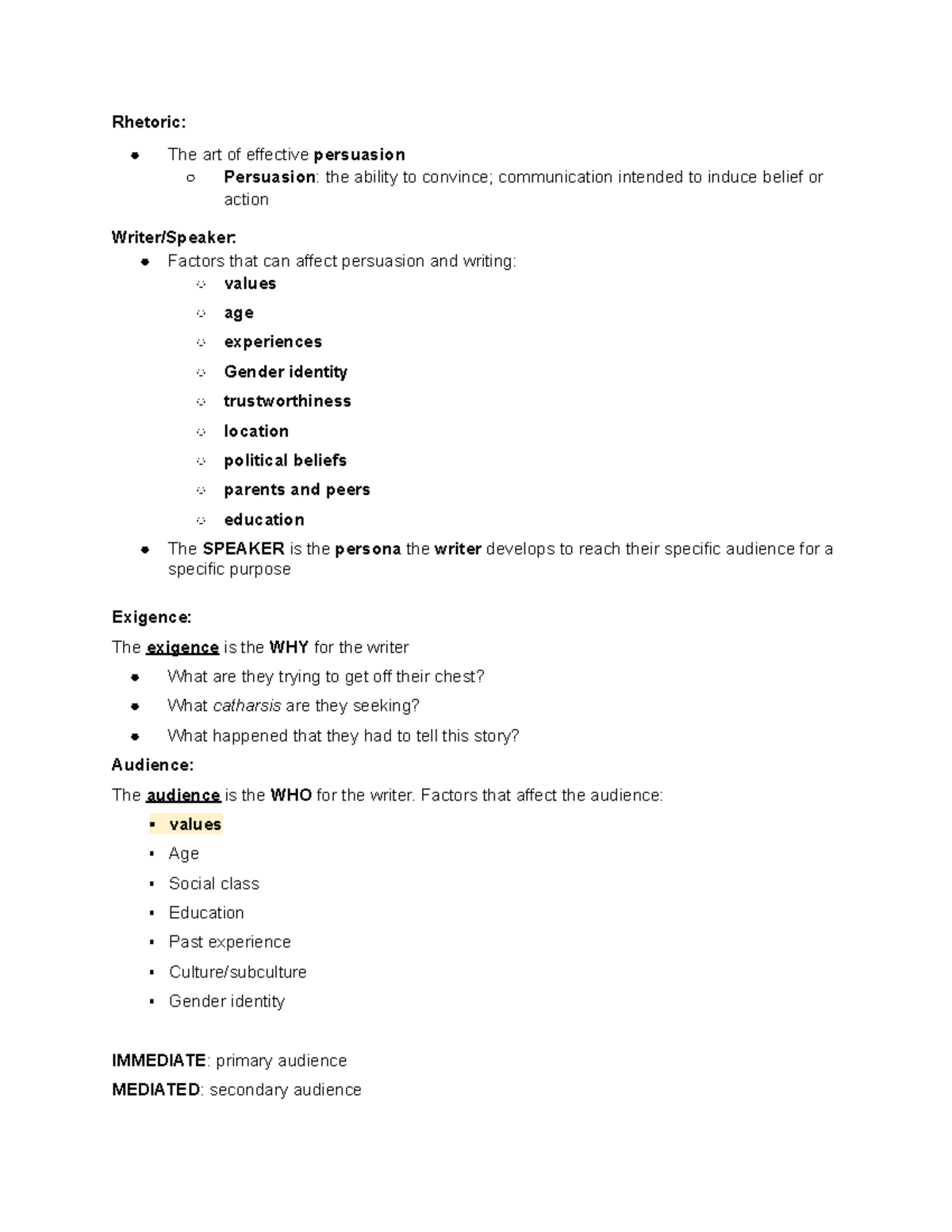 AP Lang The Rhetorical Situation - Rhetoric: The art of effective ...