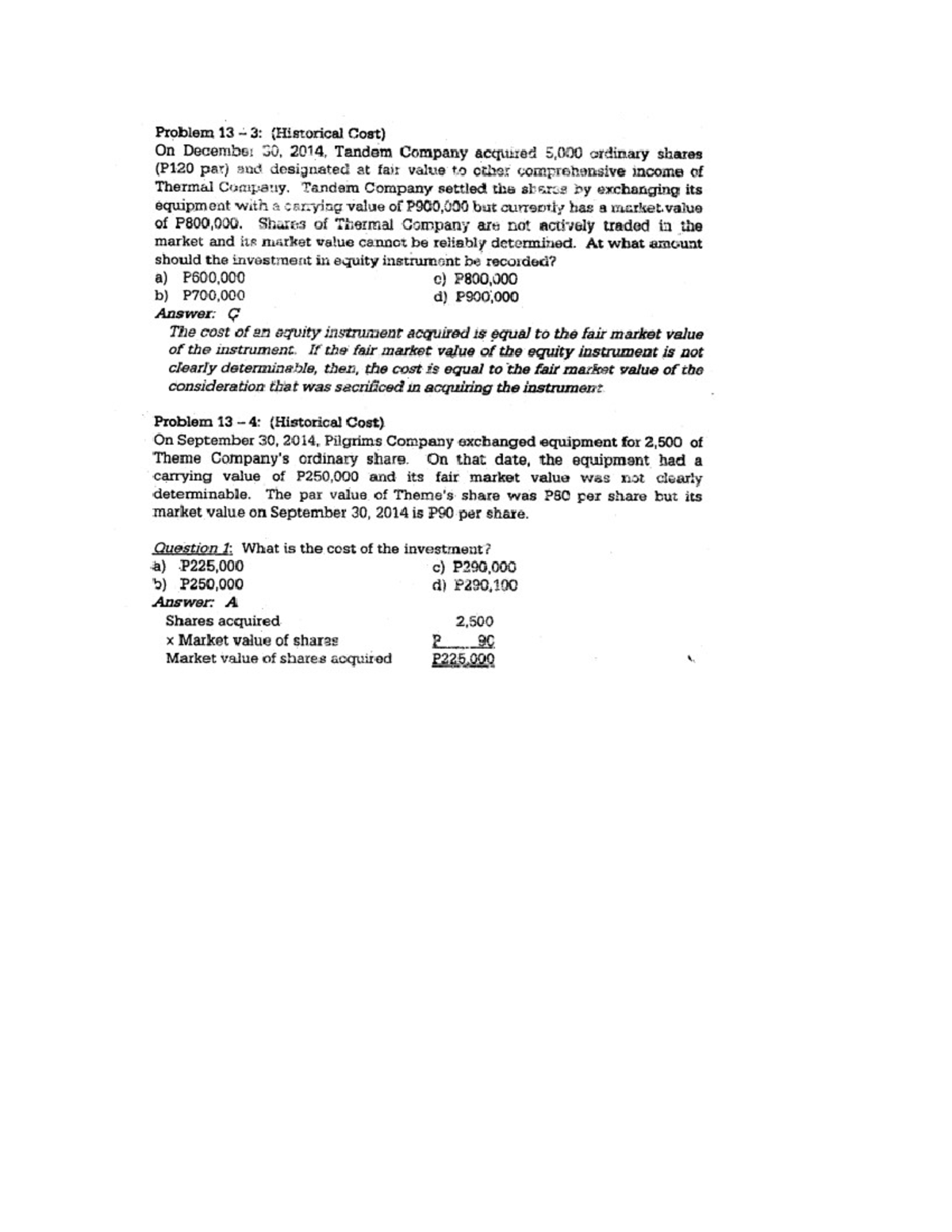 Accounting Problems 3 - Studocu