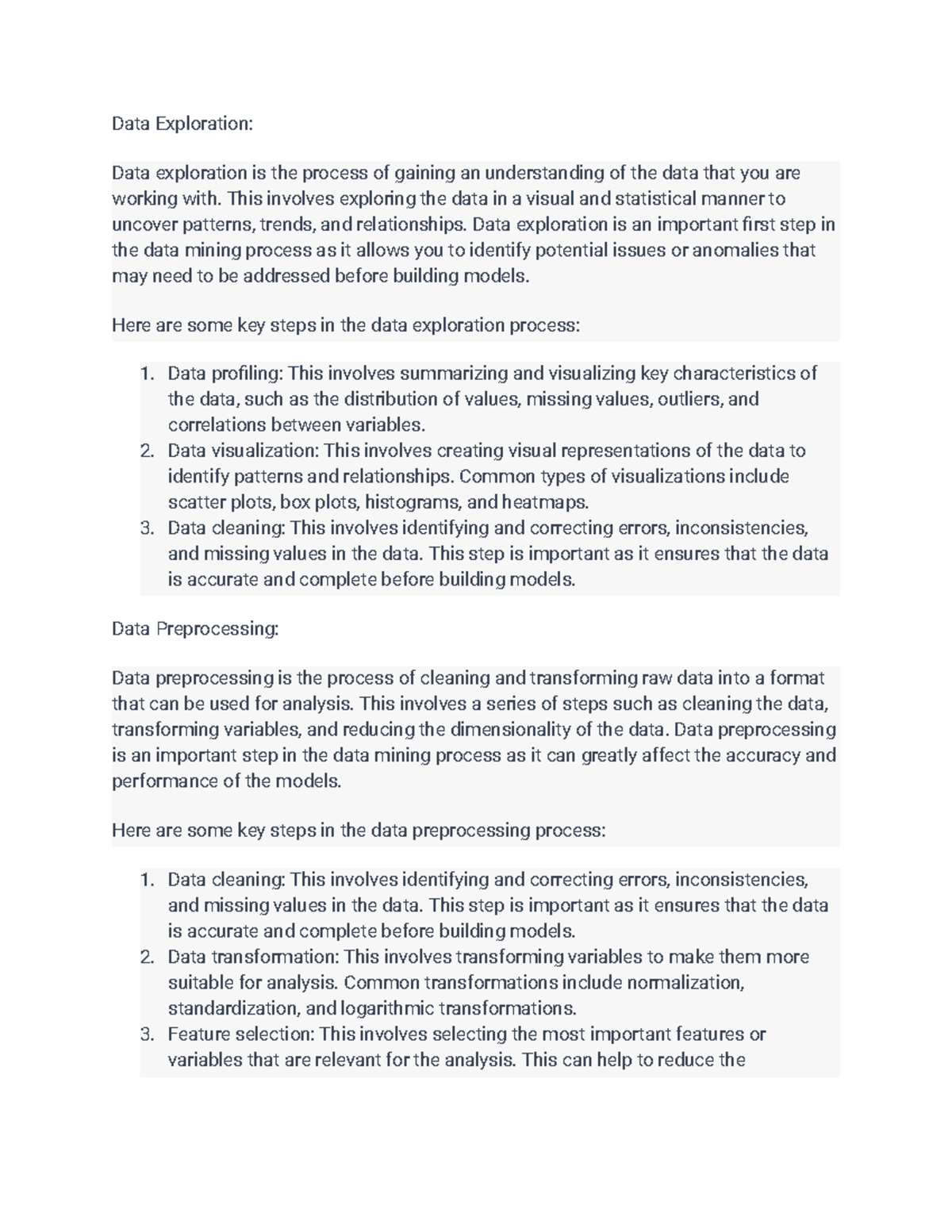 Data Exploration and Data Preprocessing - Data Exploration: Data ...