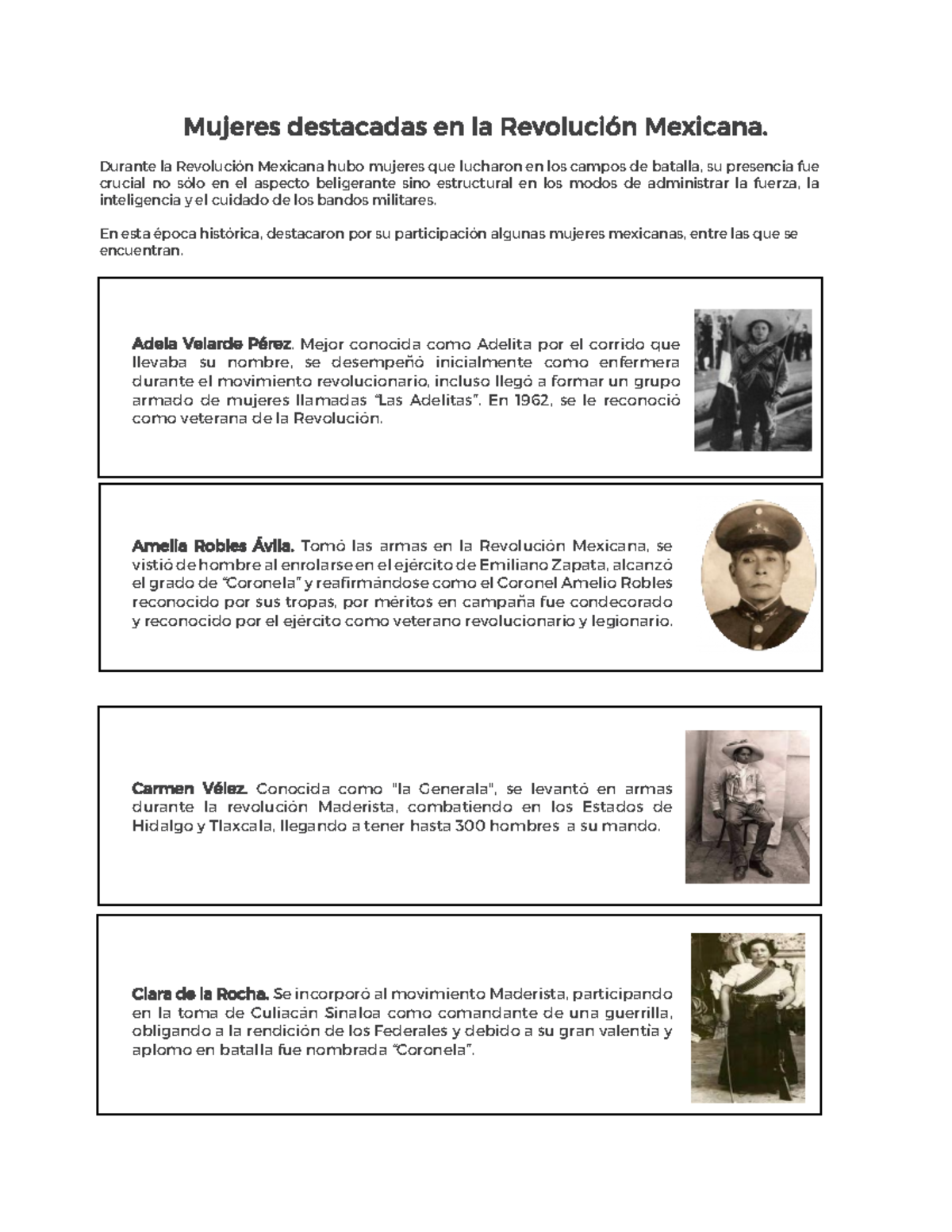 Mujeres destacadas en la Revoluci n Mexicana - Durante la Revolución ...