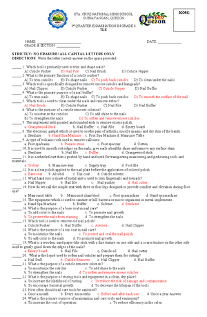 1st- Quarterly EXAM-Creative Writing TOS@2023-2024 - Santa Cruz ...