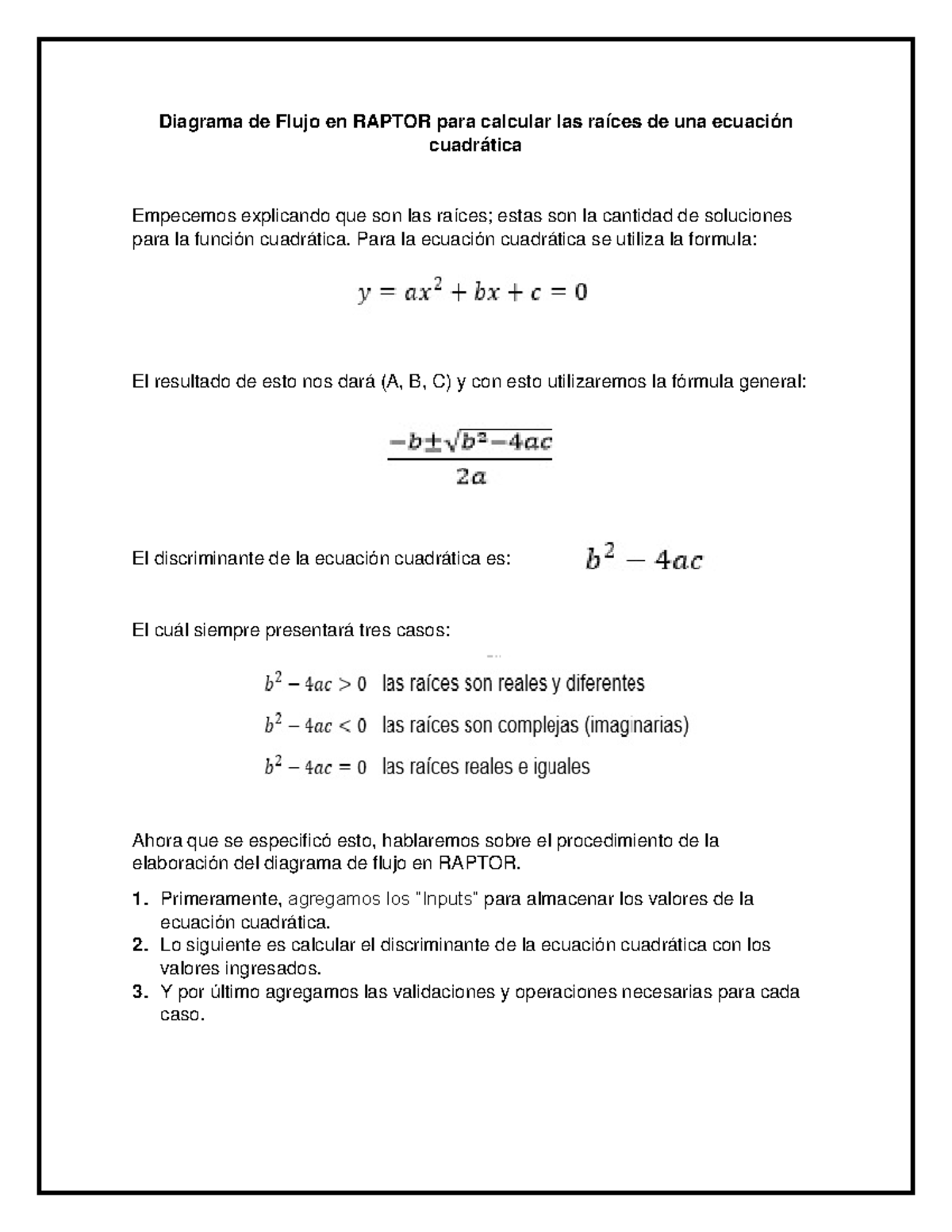 RAPTOR Programación - Diagrama de Flujo en RAPTOR para calcular las ...