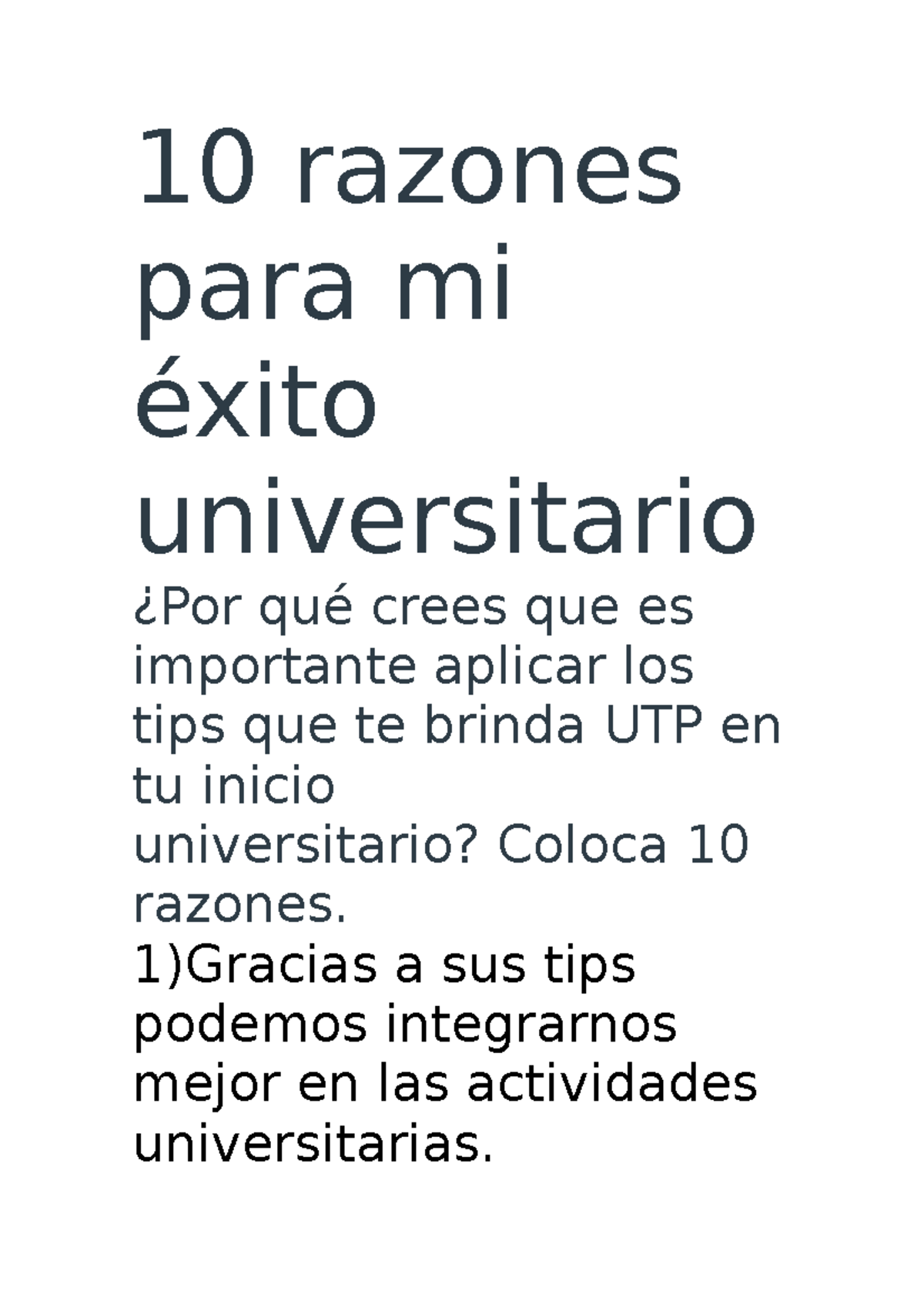 IVU Actividad 3 Elmer Bruce Zevallos Quintana - 10 razones para mi ...